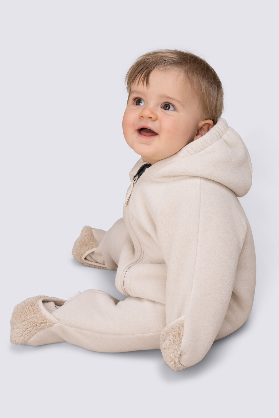 Macpac Baby Acorn Fleece Onesie | Macpac